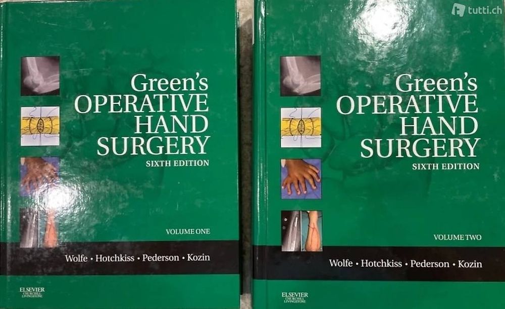 2 Handchirurgie Bücher Green's Operative Hand Surgery Vol. 6 (Gebraucht ...