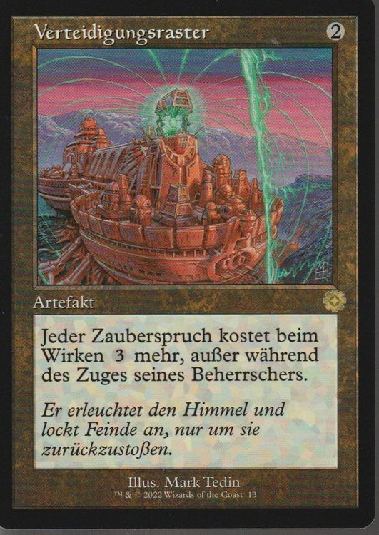 Magic The Gathering MTG Retro Frame Artifact 13 Verteidigung (Neu ...