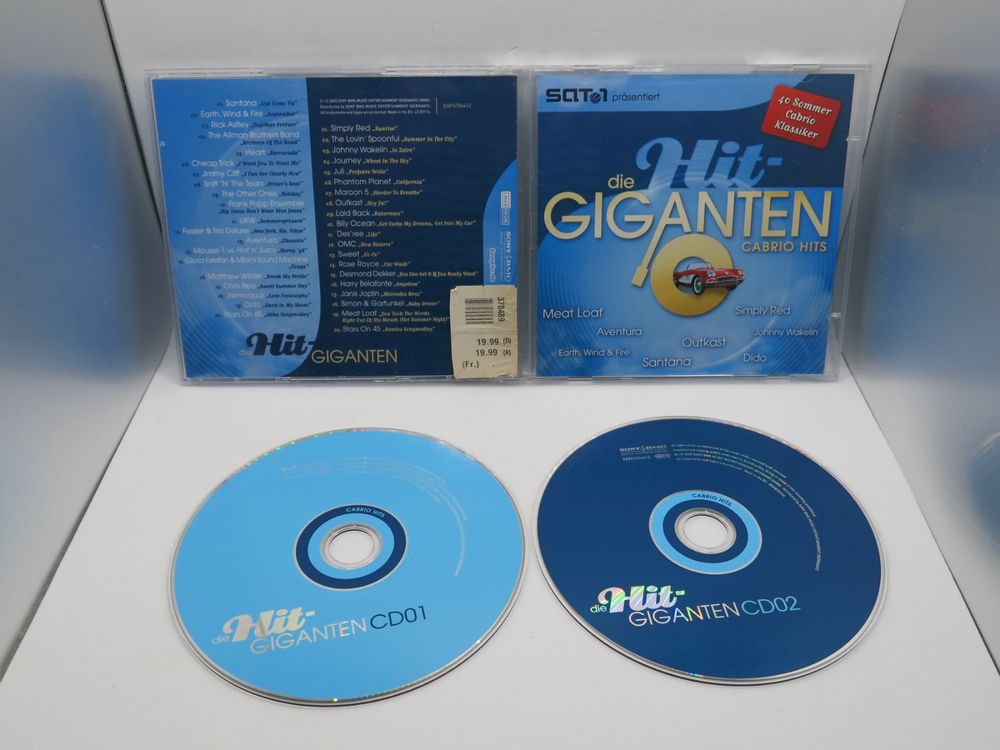 2 CD Die Hit-Giganten Cabrio Hits Outkast Janis Joplin Dido (Gebraucht) in Ernetschwil für CHF 4 ...