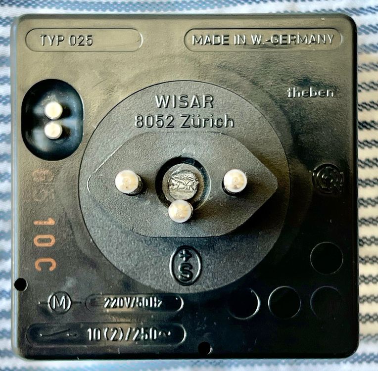 theben timer Wisar Typ 025 Zeitschaltuhr mechanisch (Gebraucht) in ...