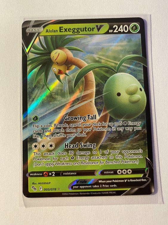 Pokemon Alolan Exeggutor V 005/078 Pokemon Go EN | Kaufen auf Ricardo