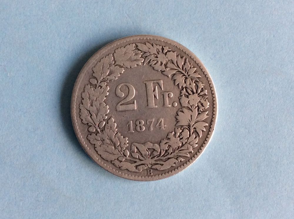 2 francs 1874 Rare (D'occasion) à Genève pour CHF 17 – avec livraison ...