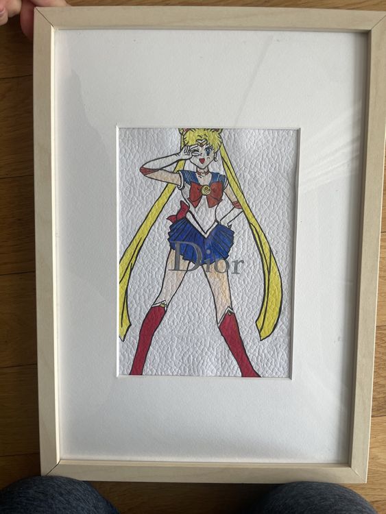 Art / Decoration: Dior bag with sailor moon water colour (Gebraucht) in ...