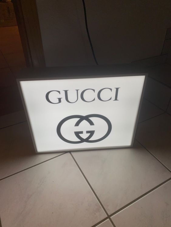 Gucci Leuchtreklame/ Leuchtschild/ Werbeschild (Gebraucht) in ...