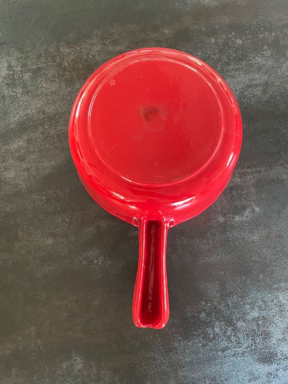 Ancien Caquelon à Fondue en Fonte Émaillée | Kaufen auf Ricardo