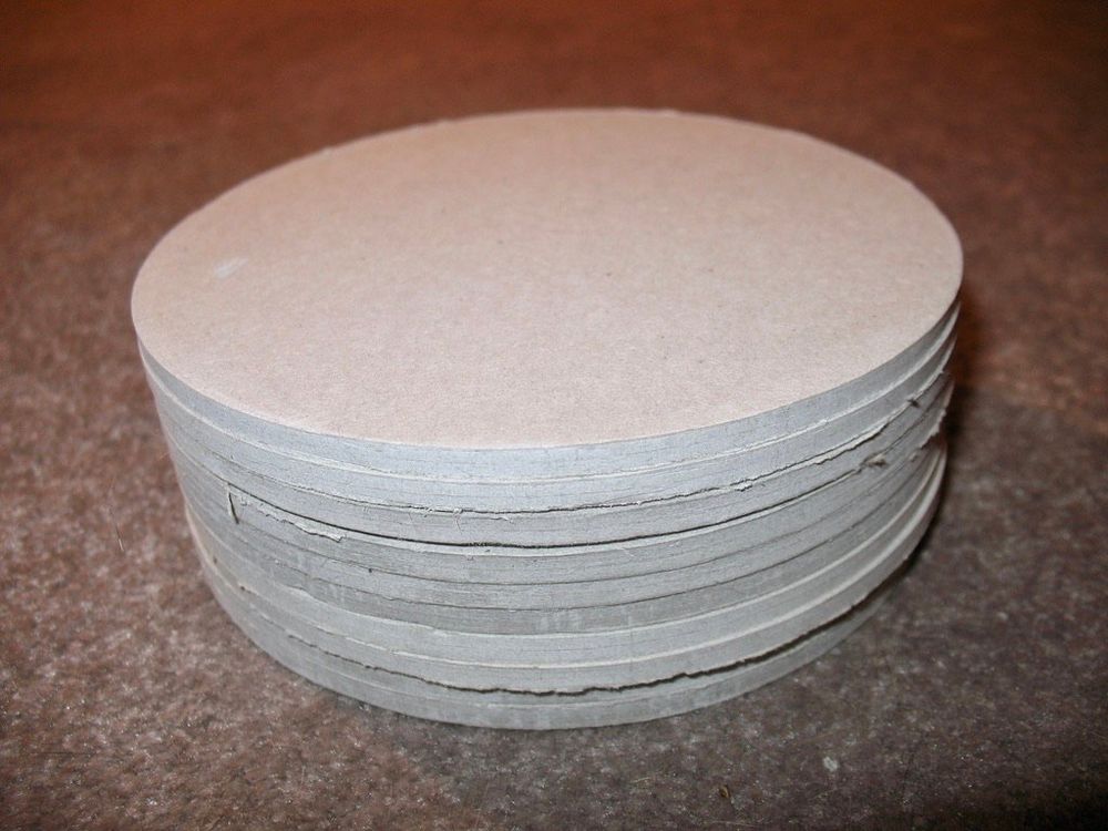 10x Karton Teller Papp Deckel Rondellen Scheiben rund (Neu (gemäss ...