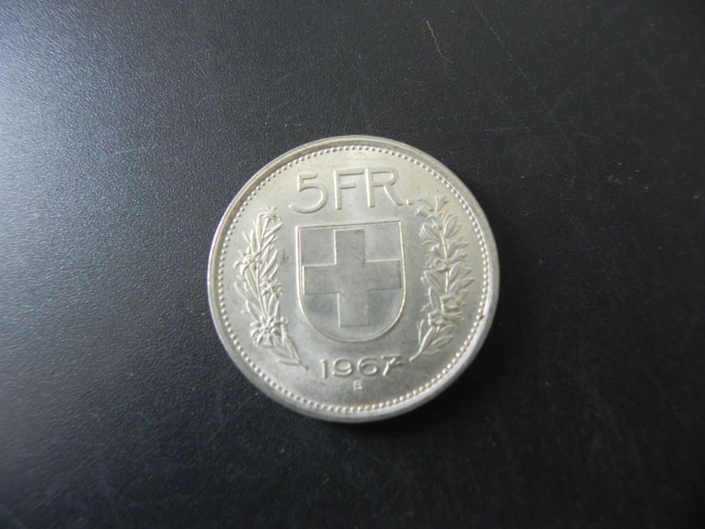 Schweiz 5 Franken 1967 B Silber (Gebraucht) in Biel/Bienne für CHF 9.1 – mit Lieferung auf ...