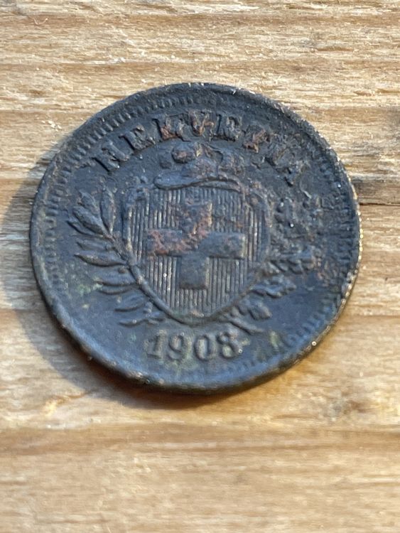 Monnaie Suisse 🇨🇭 1908 1 centime (Gebraucht) in für CHF 0.5 – mit Lieferung auf Ricardo kaufen
