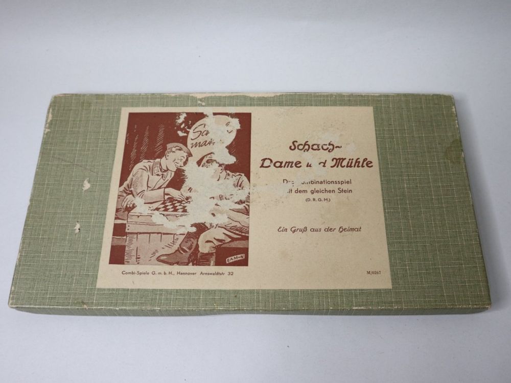 Soldaten Schach Dame & Mühle Combi-Spiele WW2 | Kaufen auf Ricardo