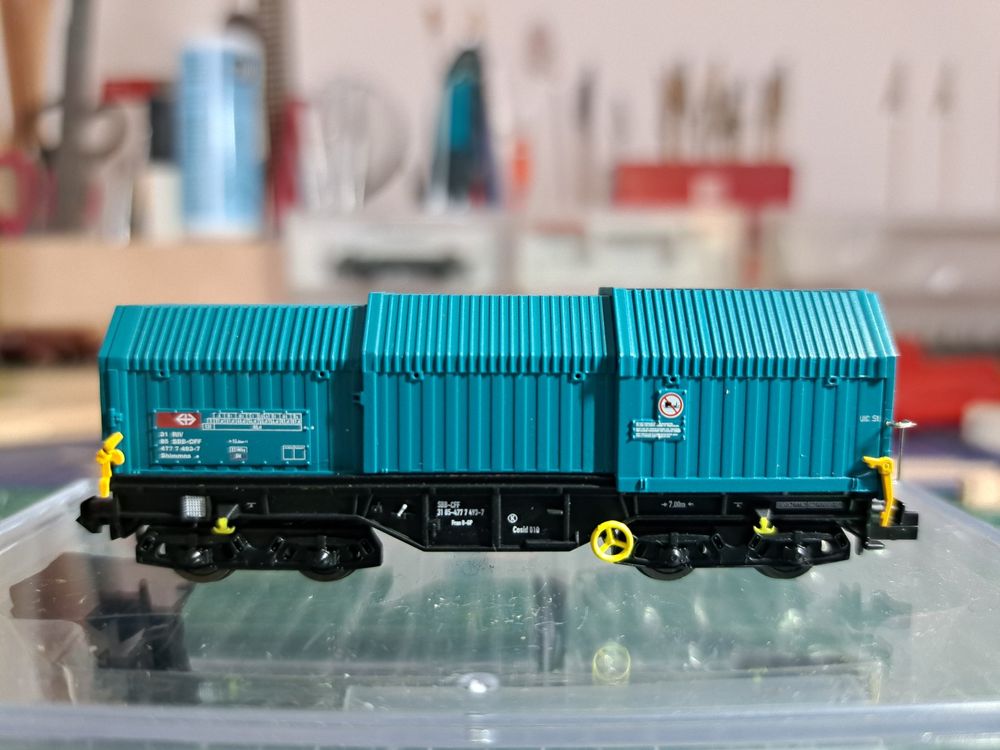 Modellbahn Union MU30003-D, Teleskohhaubenwagen der SBB (Neu und ...