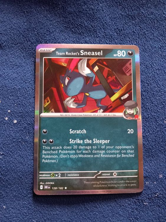 Team Rocket's Sneasel RARE (EN) Destined Rivals DRI 128/182 (Neu ...