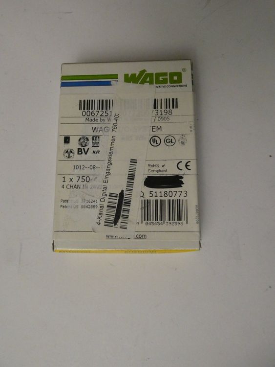 WAGO 4Kanal Digitale Eingangsklemme 750-402 (Neu und originalverpackt) in Fulenbach für CHF 25 ...