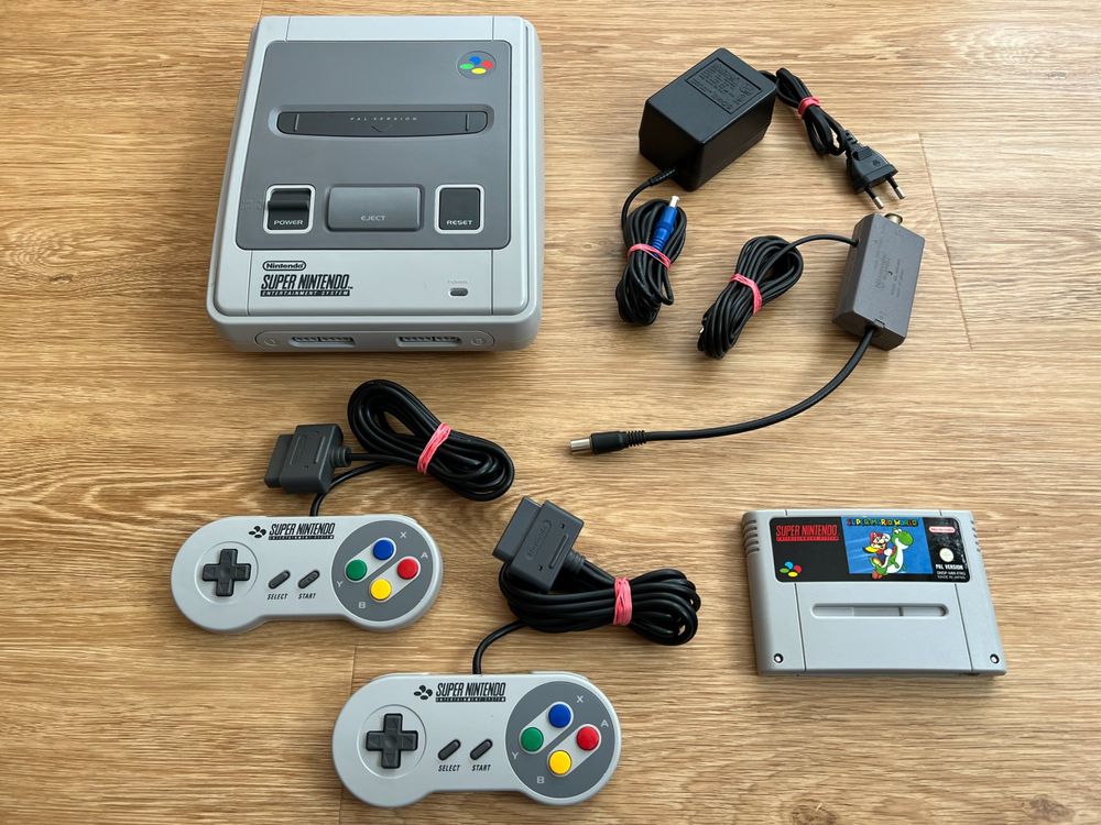 Nintendo SNES + 2 Controller + Super Mario World ***TOP*** | Kaufen auf ...