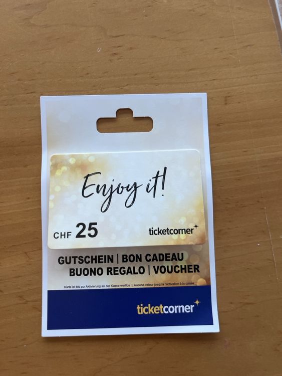 Gutschein Ticketcorner (Neu und originalverpackt) in Vogelsang AG für ...