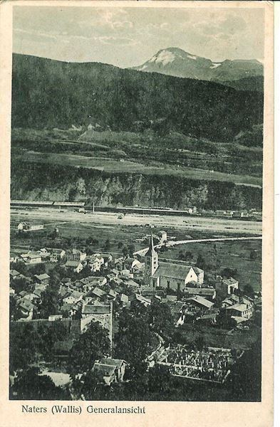 Naters VS Dorf und Berge ca. 1920 sehr gut erhalten | Kaufen auf Ricardo