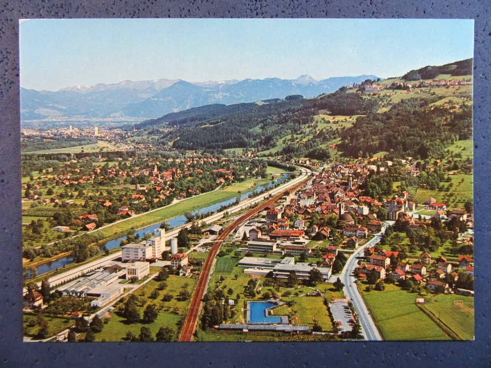 AK SG RHEINECK FLUGAUFNAHME GROSS AERO-FOTO | Kaufen auf Ricardo