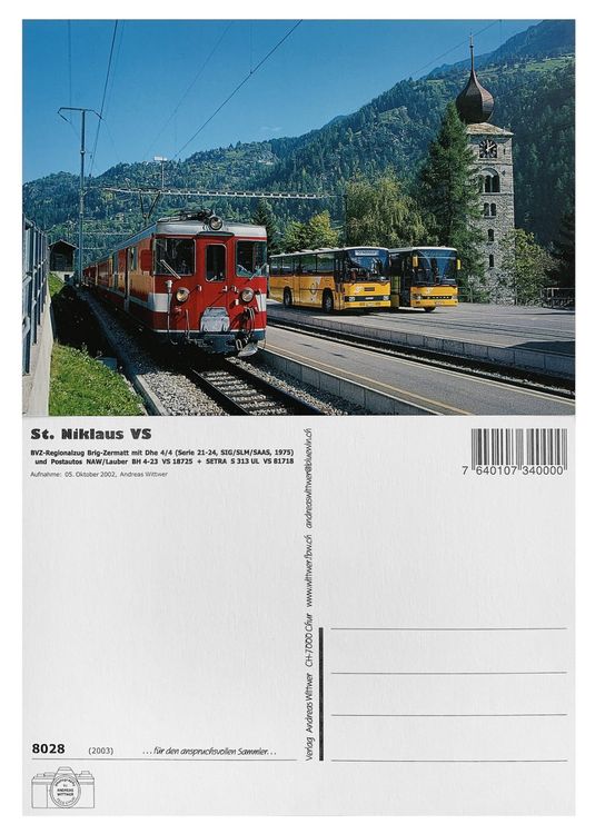St.Niklaus Grächen Visp Mattertal Bahn BVZ Deh 4/4 Postauto (Neu (gemäss Beschreibung)) in Bern ...