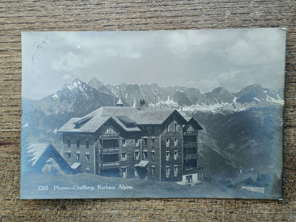 Photo Karte / Flumser Grossberg - Kurhaus Alpina / von 1920 (Gebraucht ...