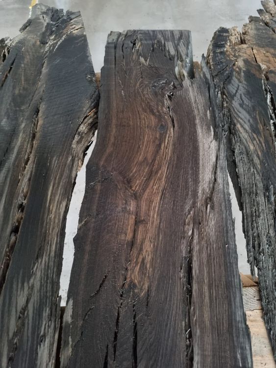 Mooreiche Bretter Unikat bog Oak Edelholz Deko 5 Stk Set (Gebraucht) in ...