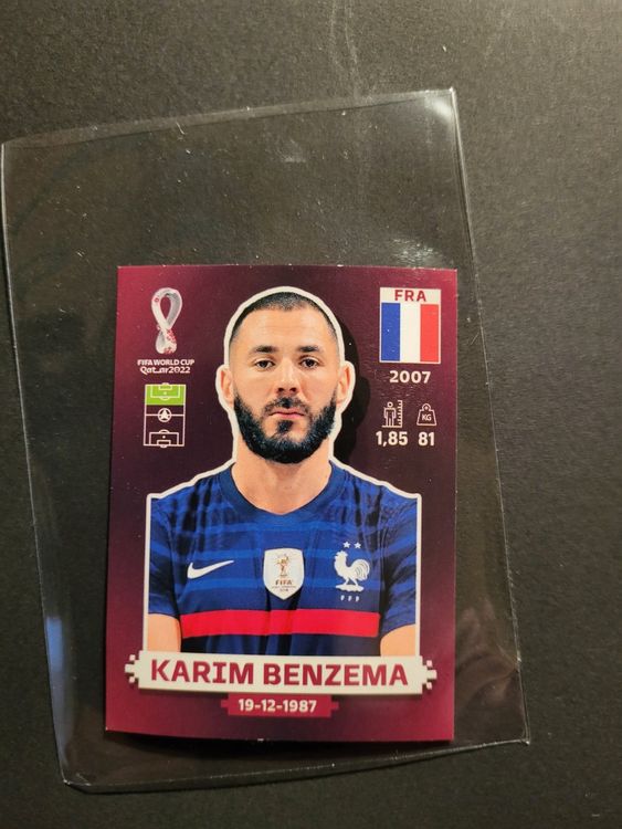 Panini WM 2022 Team Frankreich Karim Benzema Nr.16 | Kaufen auf Ricardo