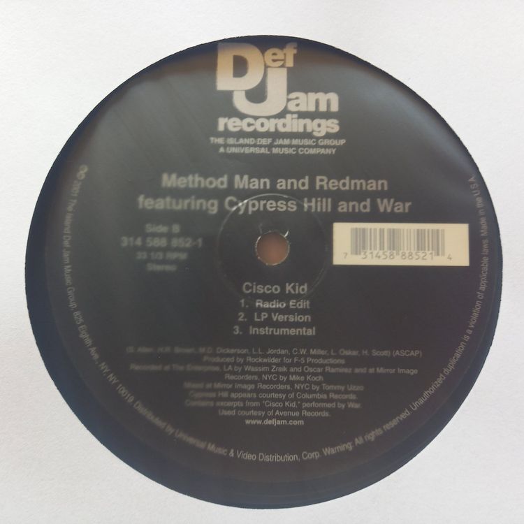 Jonell/Method Man/Redman/Cypress Hill 12", 2001 (Gebraucht) in ...