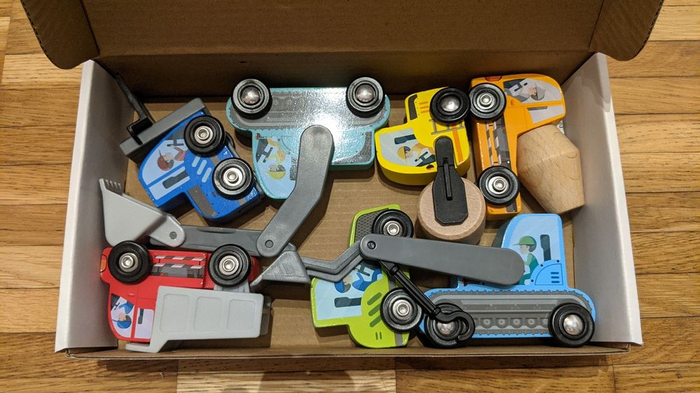 Holzspielzeug Baumaschinen, 7 Stk. BEA Toys (Gebraucht) in Stetten AG ...