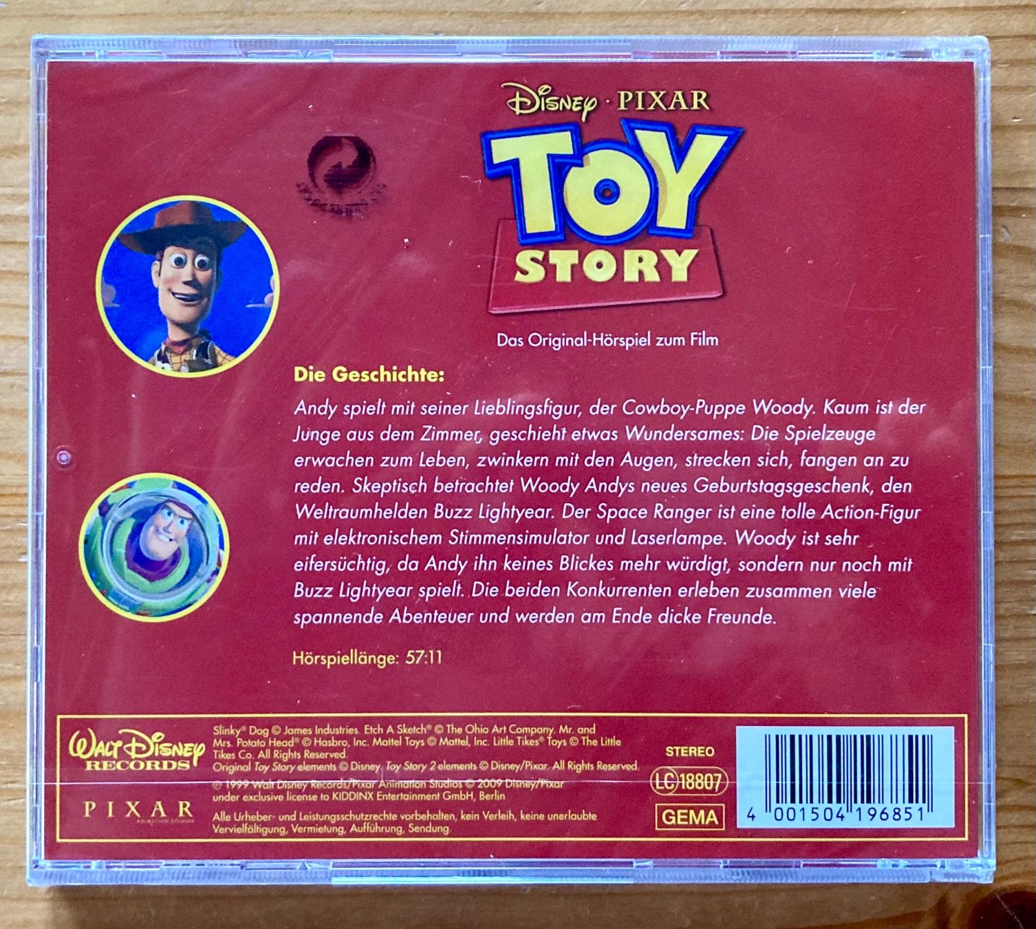 Toy Story (Disney-Filmhörspiel, NEU & sealed, 2009) (Neu und ...