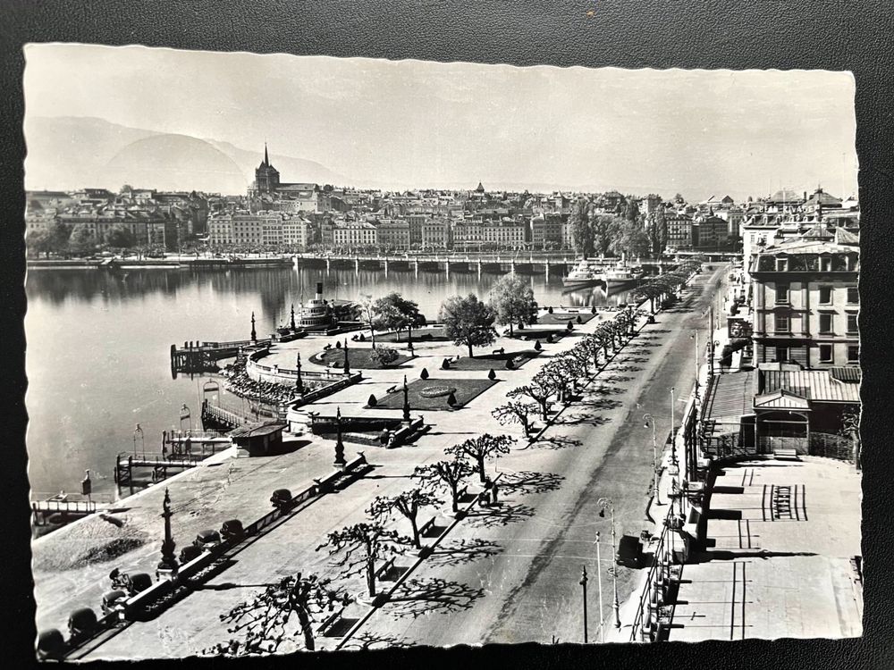 AK GE Genève / Genf, Quai et Pont du Mont Blanc (Gebraucht) in Thal für ...
