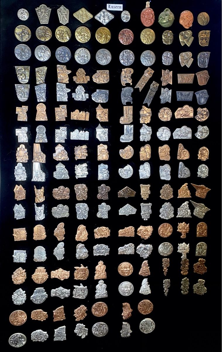 Luzern Fasnacht Paletten 1926-2026 Kupfer/Silber komplett (Gebraucht ...