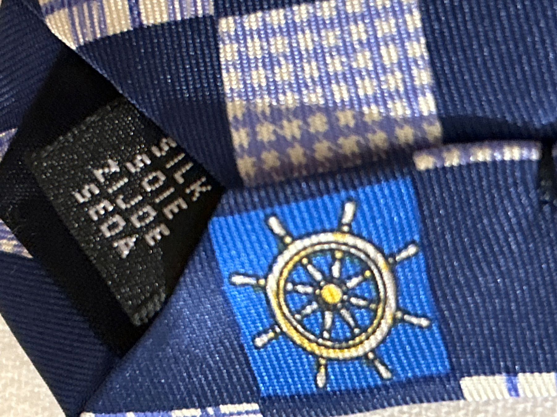 Krawatte Nautik Motiv von Le monde des accessoires100% Seide (Neu und ...