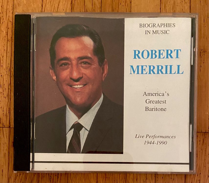 ROBERT MERRILL CD Baritone • Live Performances 1944–1990 (Gebraucht) in Luzern für CHF 4.95 ...