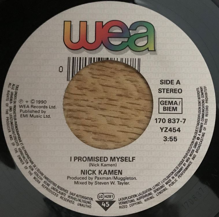NICK KAMEN - I PROMISED MYSELF (Gebraucht) in Bussigny für CHF 3 – mit ...