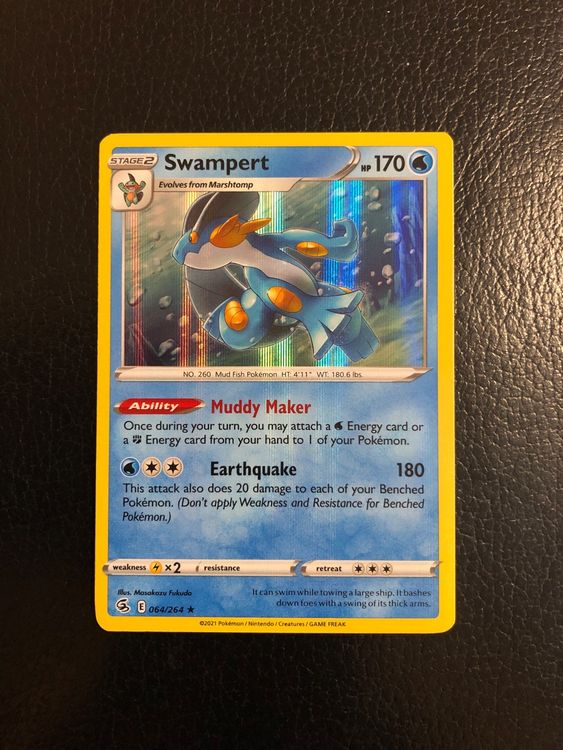 Fusion Strike Swampert Holo 64/264 Ab 1 | Kaufen auf Ricardo
