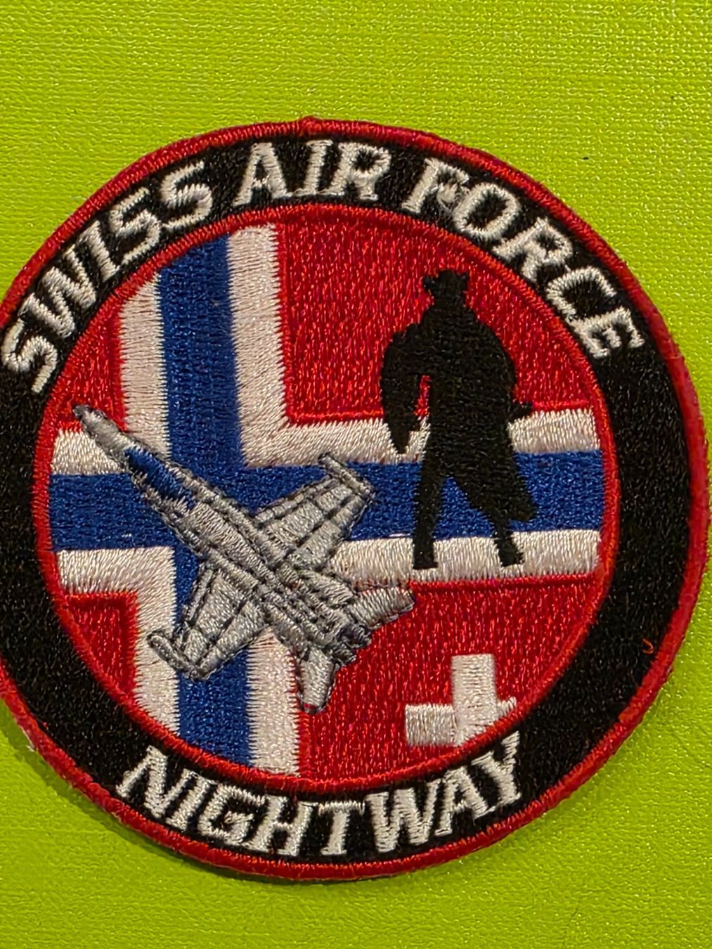 Swiss Air Force Nightway Patch - Top Zustand! (Neu (gemäss Beschreibung ...
