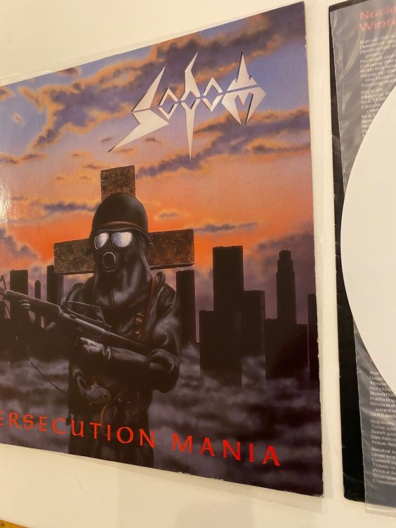 SODOM – Persecution Mania THRASH METAL - RAR WEISSES VINYL!! (Gebraucht ...