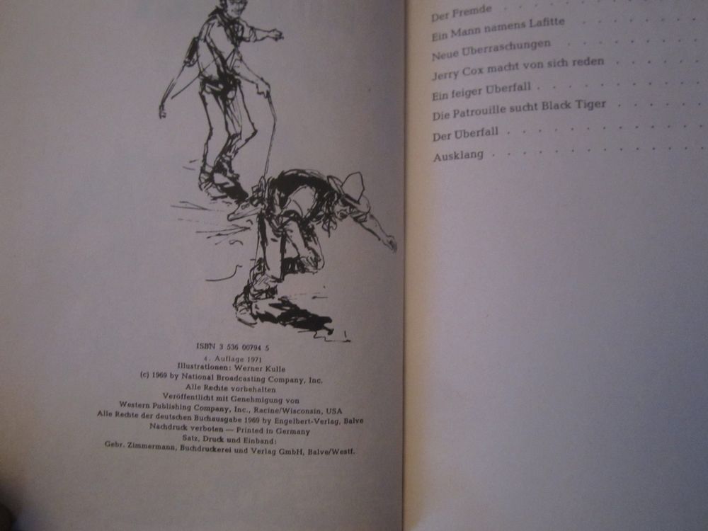 TEDDY PARKER:BONANZA AUS DER TV SERIE(ENGELBERT VERLAG 1969) (Gebraucht ...