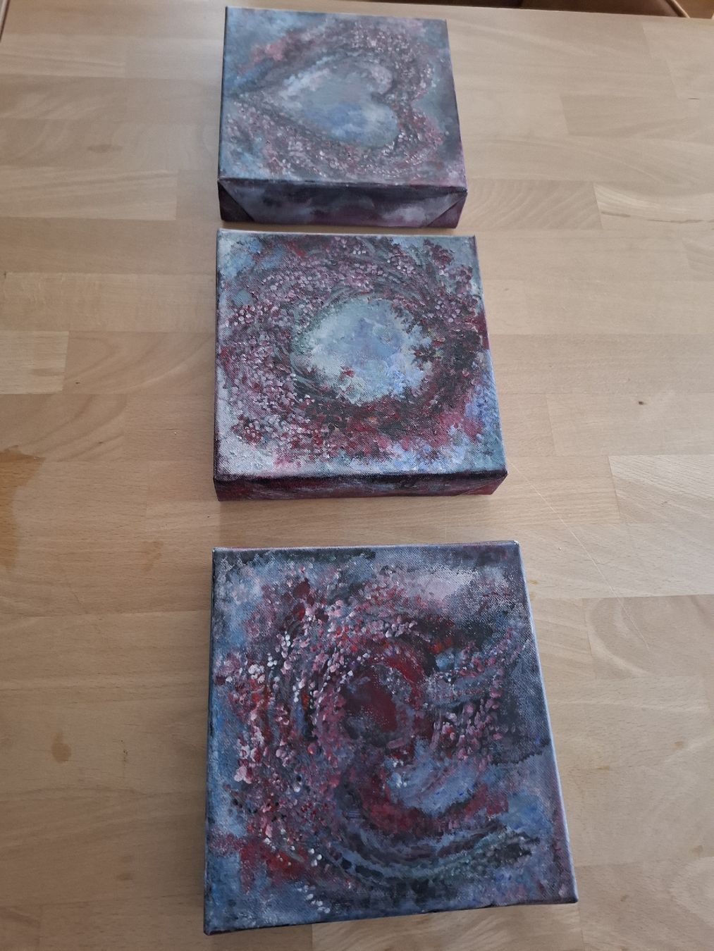 3er Set Mini Leinwandbilder "Wein" – Einzigartige Kunst! (Gebraucht) in ...