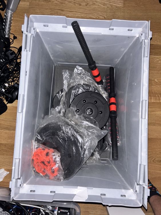 SwissGym 30kg 3 in1 Hantelset Kurzhanteln + Langh. Supergrip | Kaufen auf Ricardo