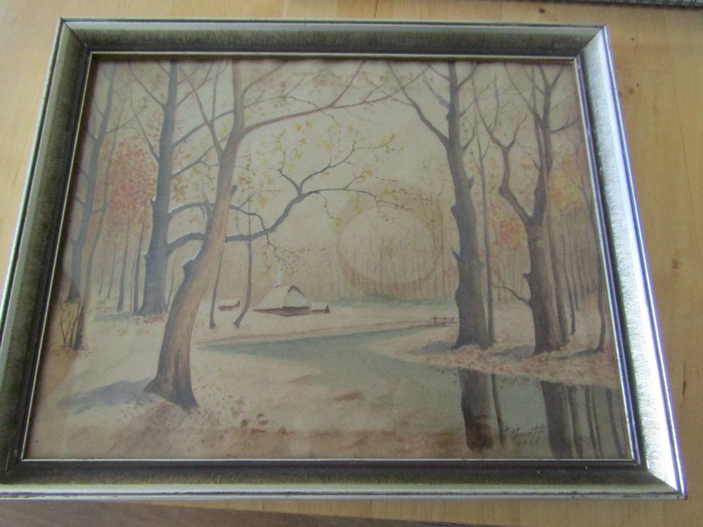 Aquarelle ancienne, 1925, avec signature (Gebraucht) in Delémont für CHF 35 – mit Lieferung auf ...