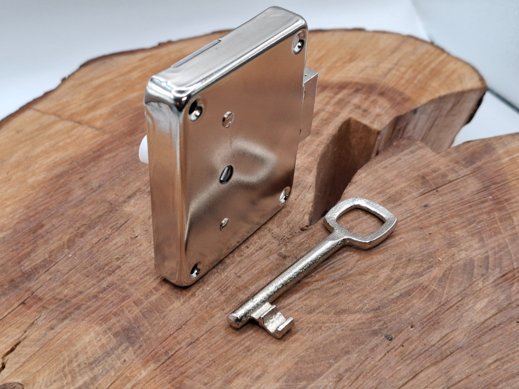 1 Möbel Schloss «HEUSSER» mit Schlüssel, DM4cm (3861#MBS3) (Neu (gemäss ...