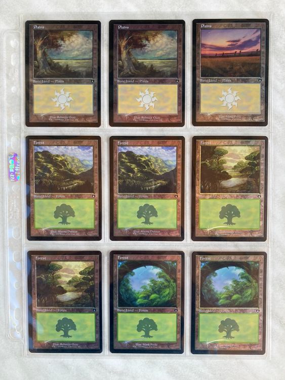 24 Foil Retro Frame Basics Commander Masters NM (Neu (gemäss ...