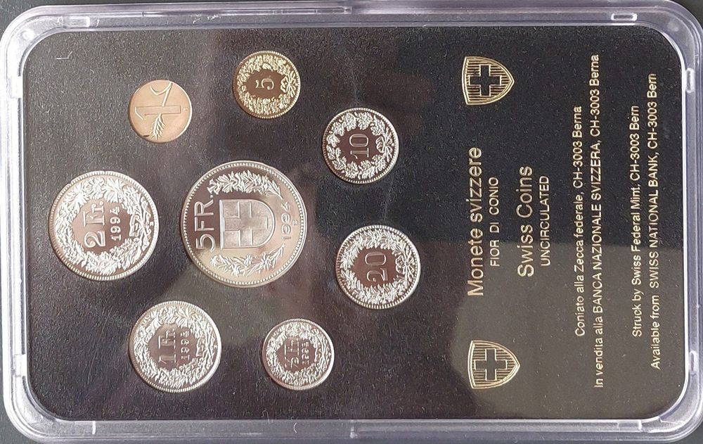 Münzsatz Schweiz 1994 stgl (Neu (gemäss Beschreibung)) in Arch für CHF 18 – mit Lieferung auf ...