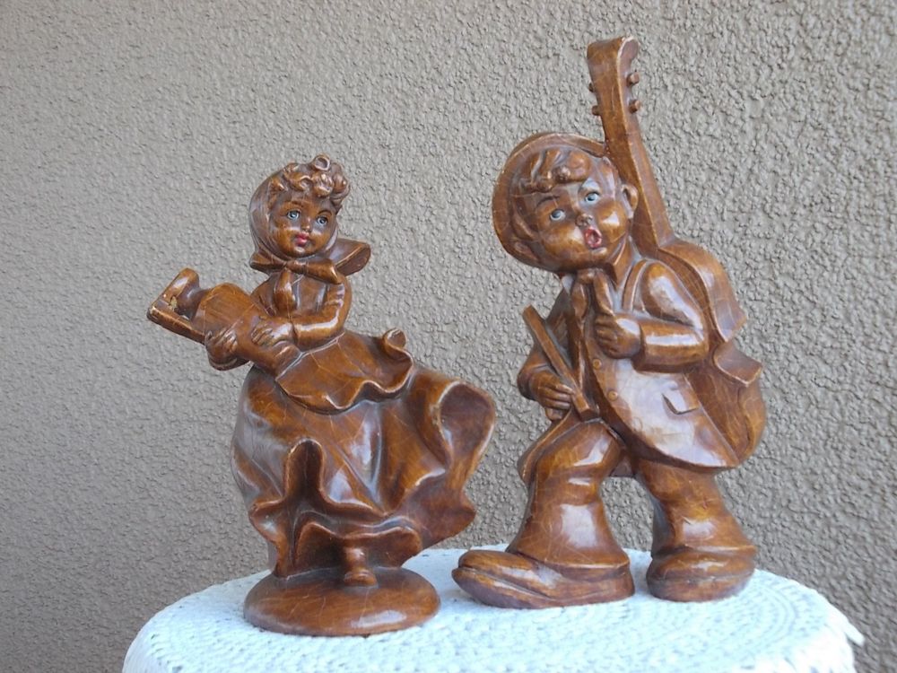 2 alte Alberto Lena Designer Skulpturen Figuren 1960er Jahre (Gebraucht ...