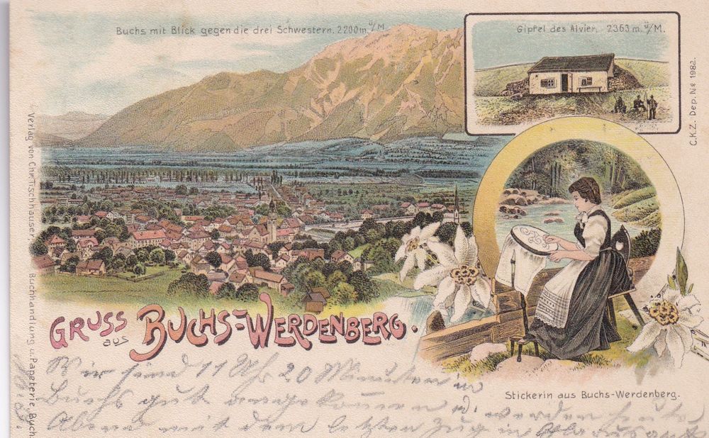 LITHO 1900 : Gruss aus Buchs-Werdenberg (H7 | Kaufen auf Ricardo