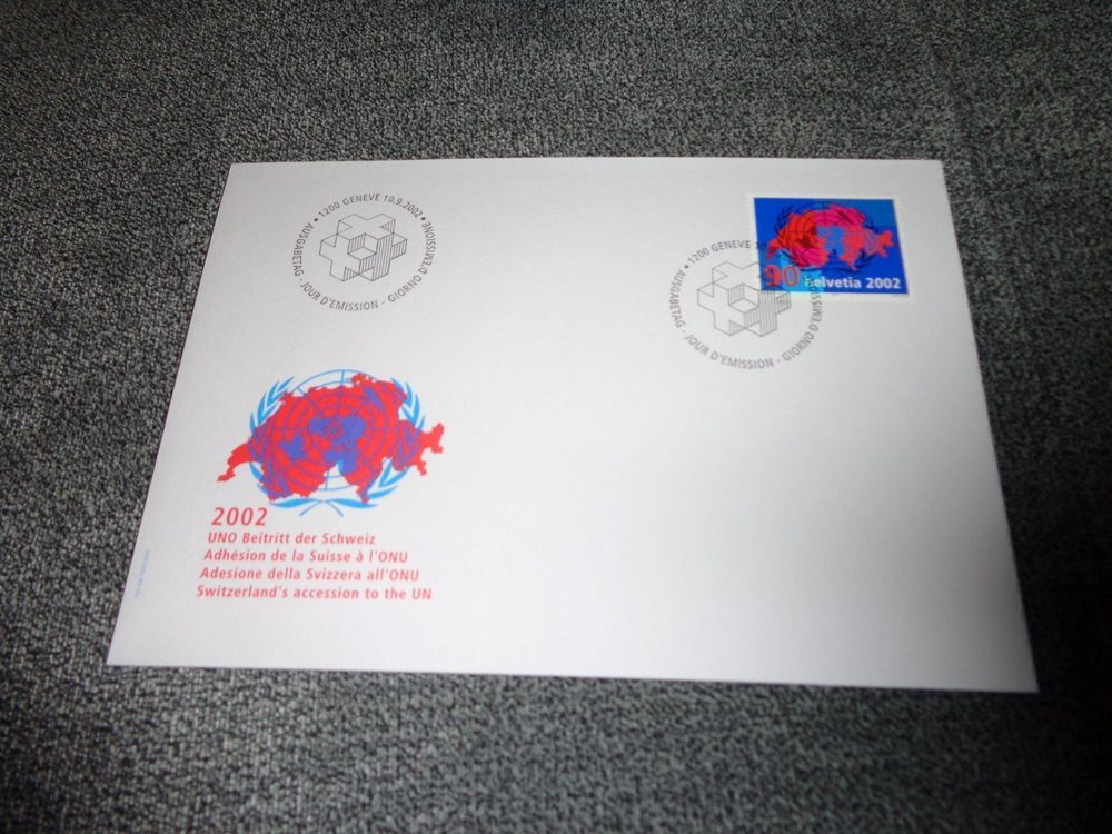 FDC 2002 UNO Beitritt | Kaufen auf Ricardo
