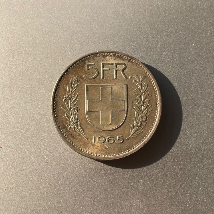 5 FR 1965 silber (2.) (Gebraucht) in Steffisburg für CHF 9 – mit Lieferung auf Ricardo kaufen