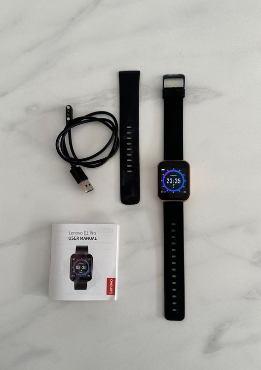 LENOVO Smartwatch E1 Pro black/gold E1 PRO (Neu (gemäss Beschreibung ...