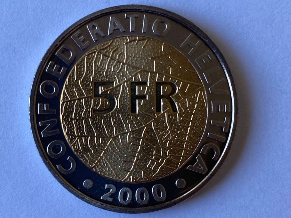 5 Franken 2000 Gedenkmünze 150 Jahre Schweizer Franken | Kaufen auf Ricardo