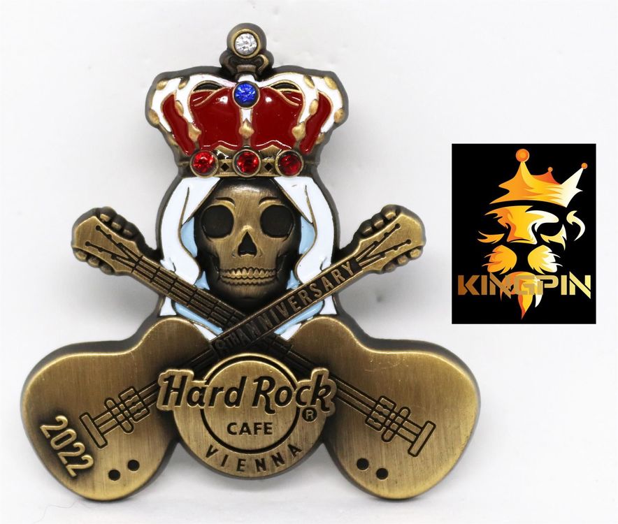Hard Rock Cafe Pin Skull Crown Wien Österreich | Kaufen auf Ricardo
