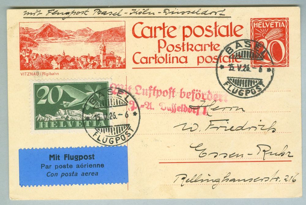 1926 Schweiz Flugpost RF | Kaufen auf Ricardo